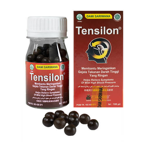 Obat Herbal TENSILON 100 Pil (Botol) Meringankan Gejala Tekanan Darah ...